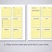 STICKY NOTES Printable PDF fits 3in by 3in by JIDesignStudio