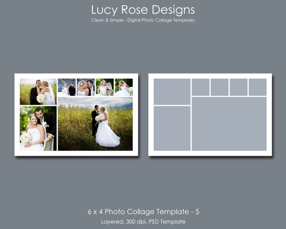 6 X 4 Photo Collage Template 5