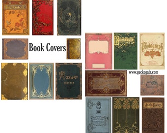 Vintage Labels Digital Collage Set by geckogalz on Etsy