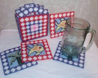 Unique plastic canvas fish related items | Etsy