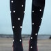 Embellished tights studded and printed daisy flower by emteesee