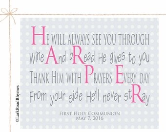 First communion poem | Etsy