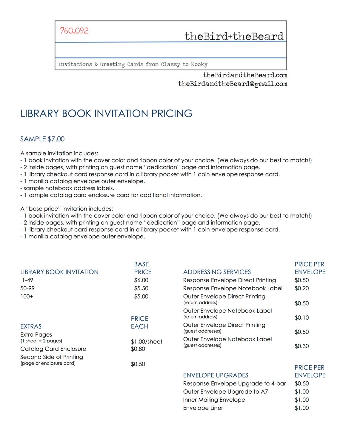 Library Book Wedding Invitations / Literary Wedding sample