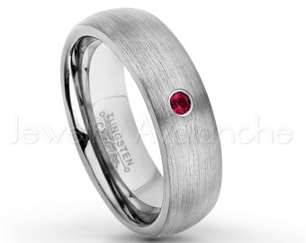 Tungsten ruby ring | Etsy