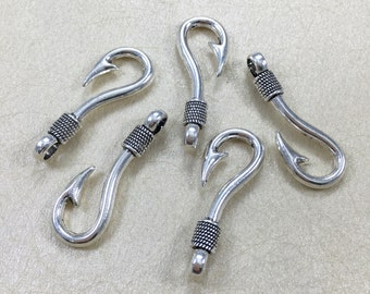 Fish hook pendant | Etsy