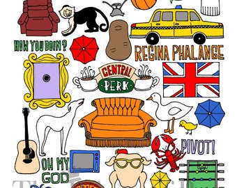 Central perk art | Etsy