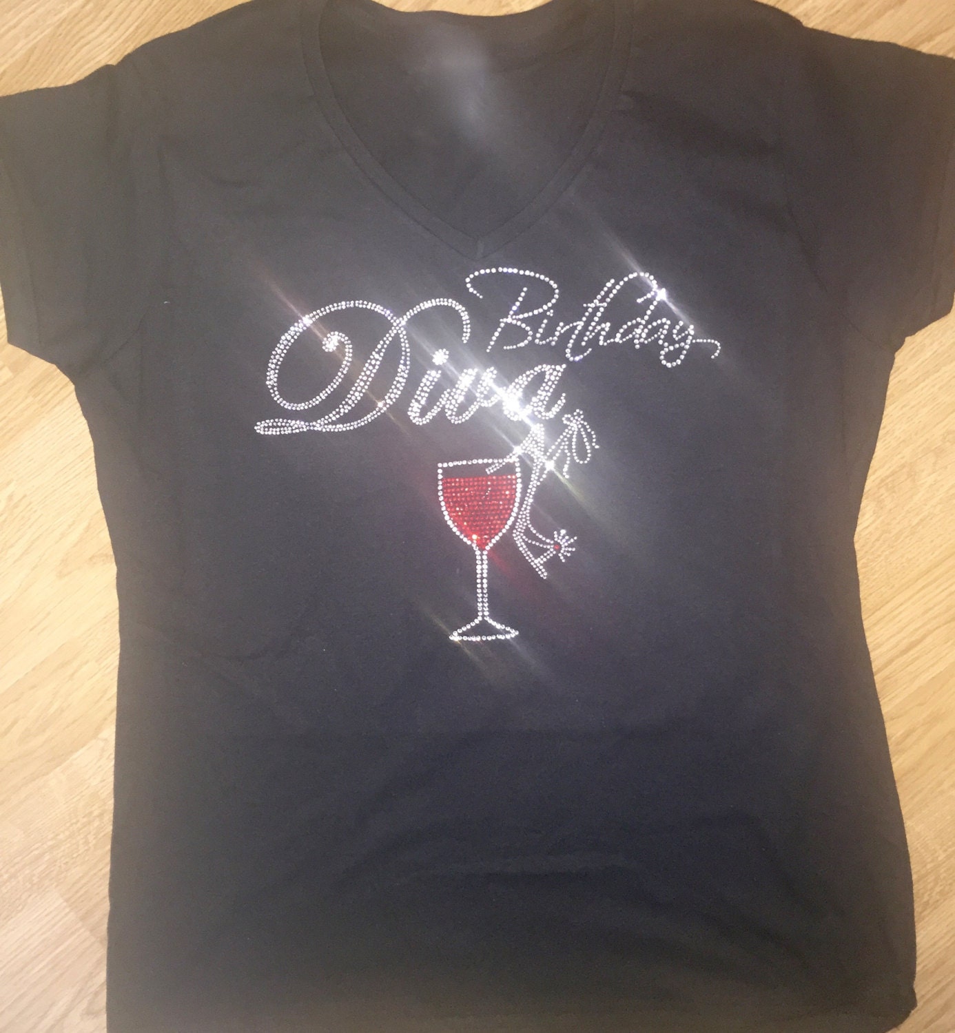 Birthday Diva Bling Shirt Glitz And Glamour Birthday Shirt