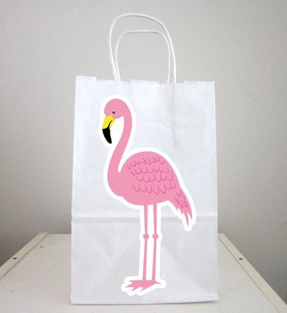 Flamingo Goody Bags Flamingo Favor Bags Flamingo Gift Bags