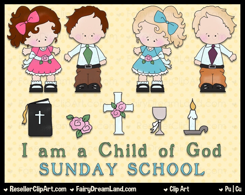 Sunday School Clip Art Commercial Use Digital Image