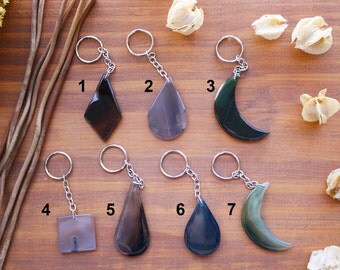 Agate keychain | Etsy