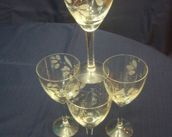 1950s stemware | Etsy