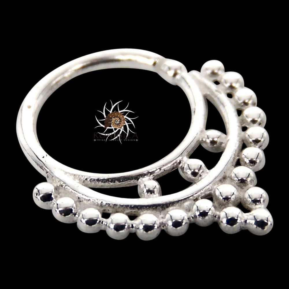 Abha Silver Septum Ring Septum Jewelry Septum Piercing