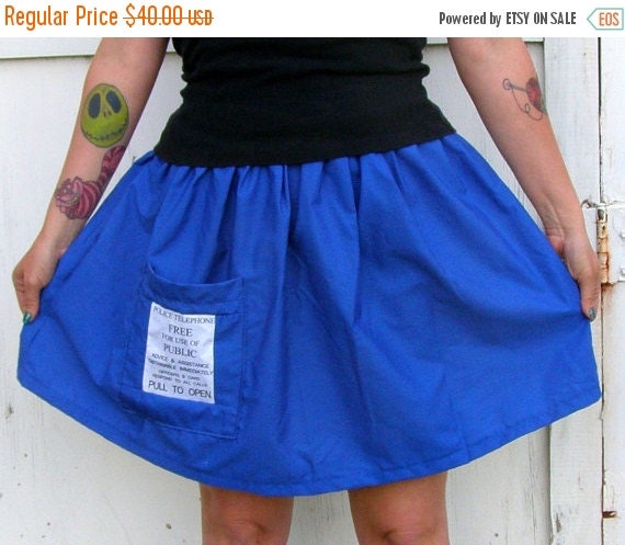 2-3 week turnaround SALE POLICE BOX tutu skirt by thegeekgarden