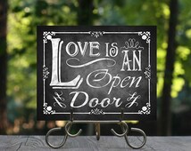Unique love is an open door related items | Etsy