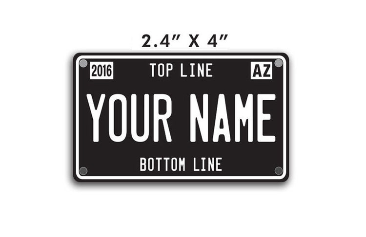 Custom Mini License Plate personalized for by SpaceCraftLounge