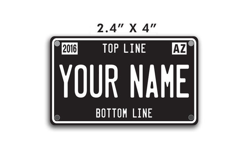 Custom Mini License Plate personalized for by SpaceCraftLounge