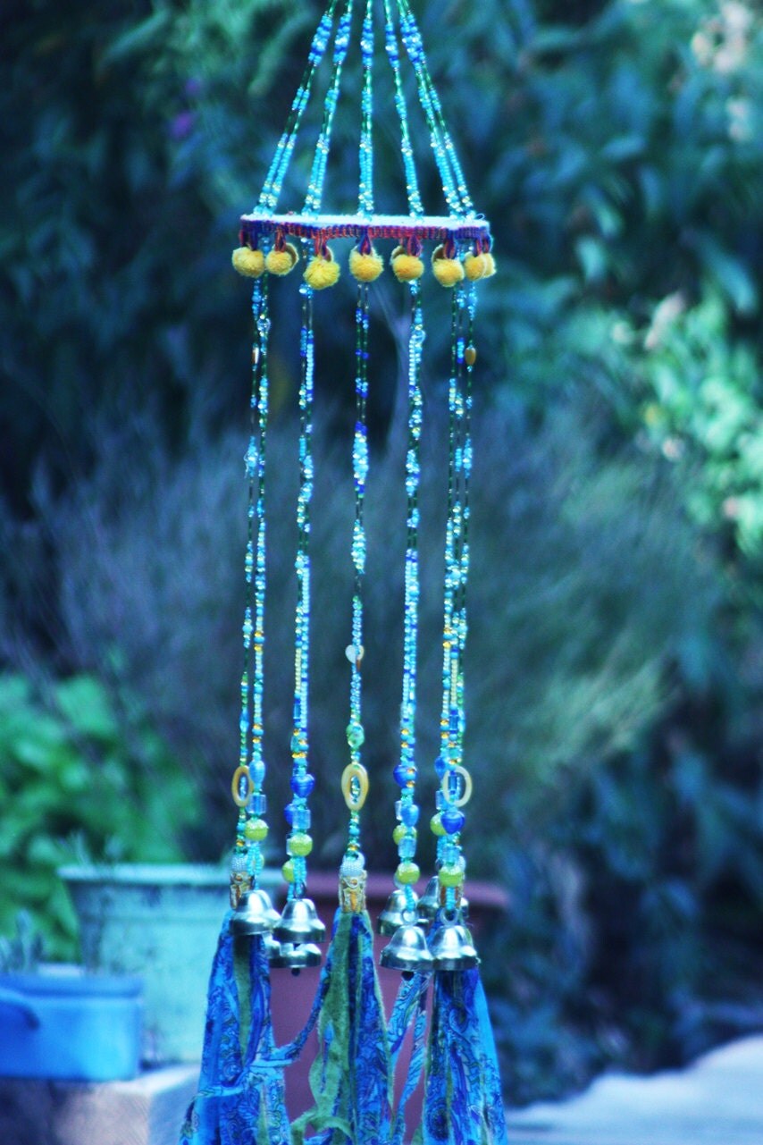 Wind chimes-wedding gift-turquoise wind chime-unique wind