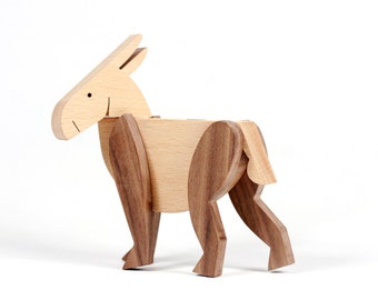 Wooden donkey | Etsy