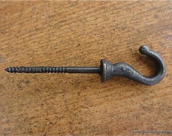 Iron screw hook | Etsy