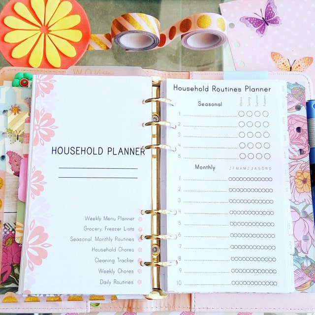 Enjoy planning with our printable PDF planners by EasyLifePlanners