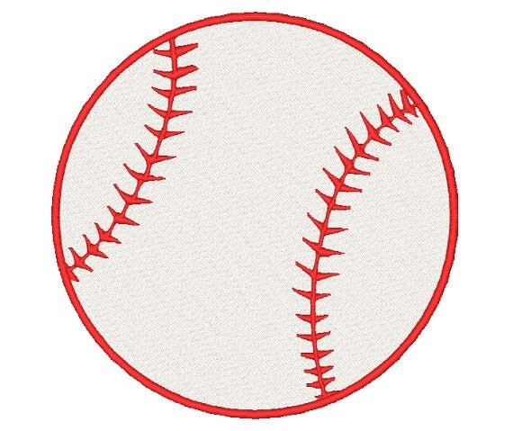 Baseball Machine Embroidery Design 100113 2X2 by EmbroidDesigns