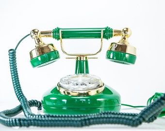 Unique green rotary phone related items | Etsy