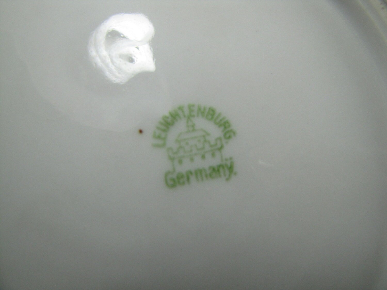 Leuchtenburg Germany Hand Painted Plates Gold Accent