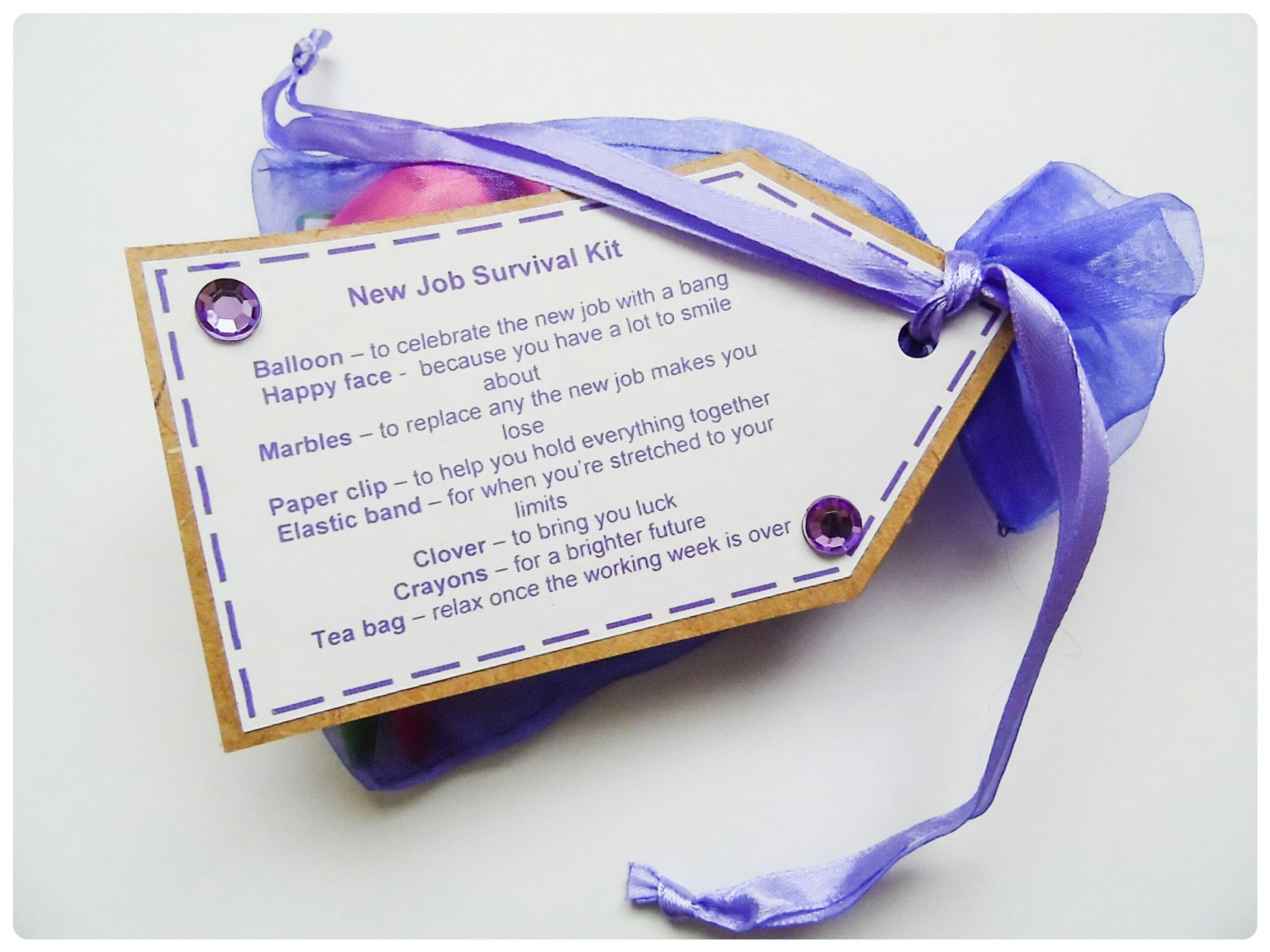 New Job Survival Kit Personalised on request colleague