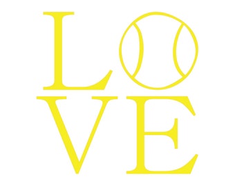 Tennis ball decal | Etsy