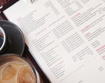 Wedding dinner menus | Etsy