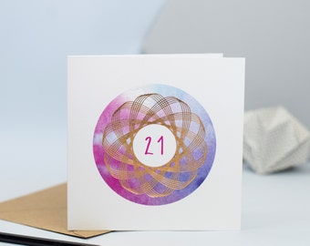 21st birthday card | Etsy
