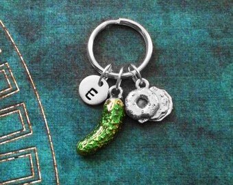 Chili Pepper Keychain VERY SMALL Hot Peppers by MetalSpeakToo