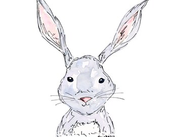 Whimsical rabbit | Etsy