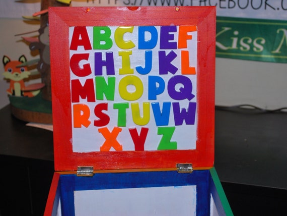 Alphabet Toy Box by NanasCraftyWoodShop on Etsy