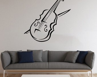 Violin decal | Etsy