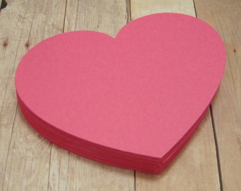 4 inch Cardstock Hearts-White Heart Cutouts-Wedding/Shower