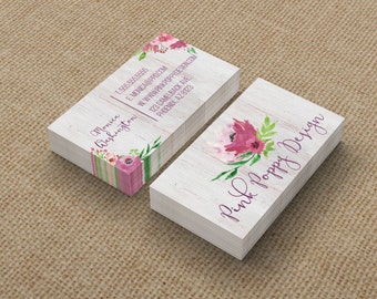 Rustic business card | Etsy