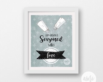 Kitchen typography | Etsy