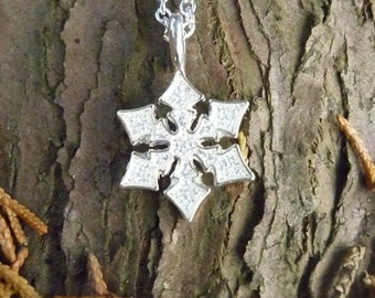 Snowflake necklace | Etsy