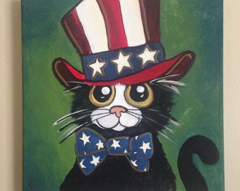 Unique uncle sam cat related items | Etsy