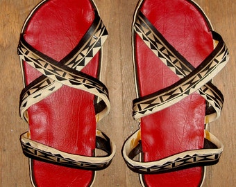 Unique african sandals related items | Etsy