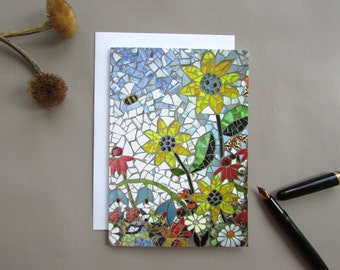 Mosaic Gifts Garden Art Wall Decor Gift Cards by RecycleMeMosaics