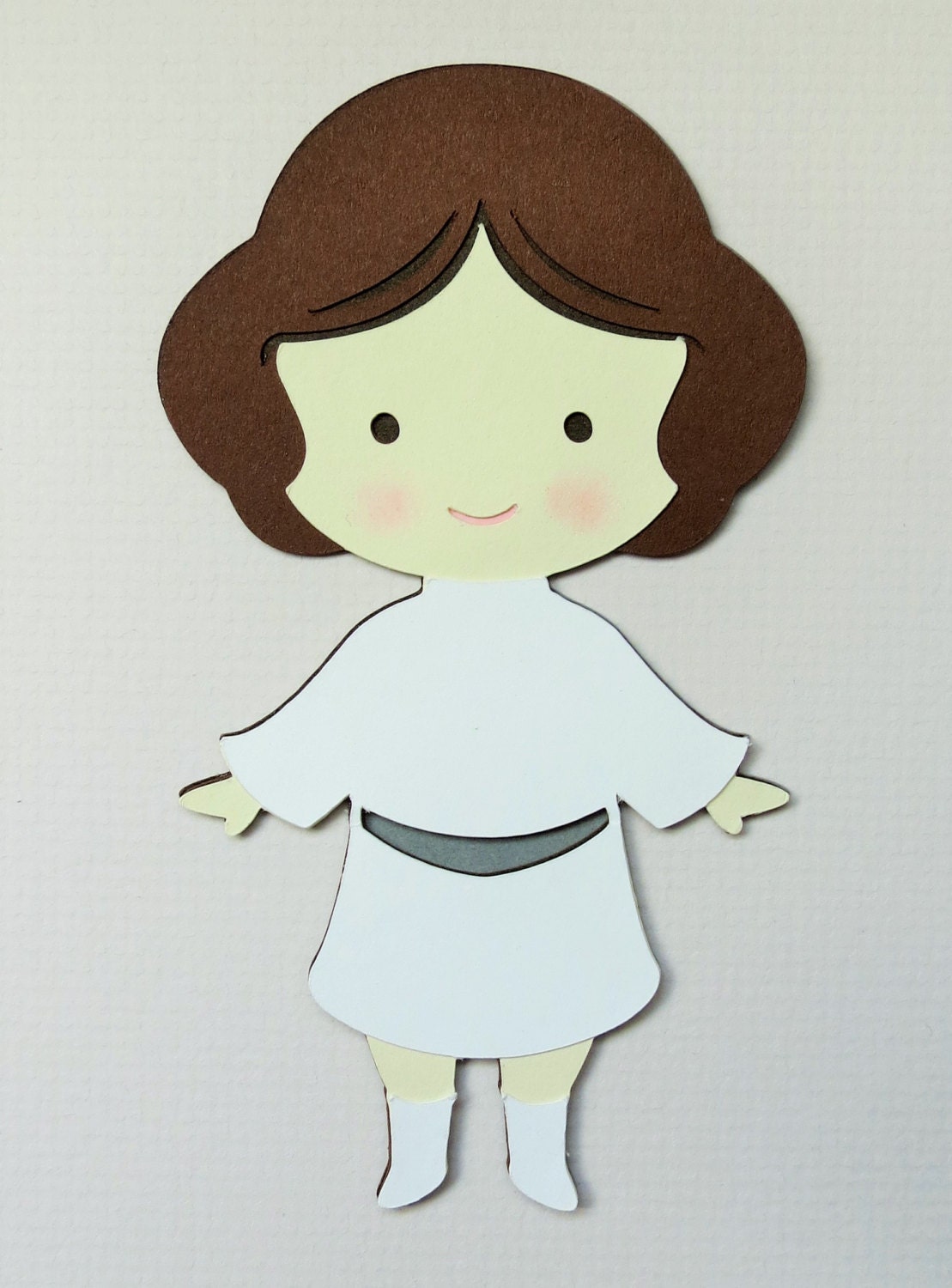 Star Wars Inspired Princess Leia Paper Die Cut Paper Doll