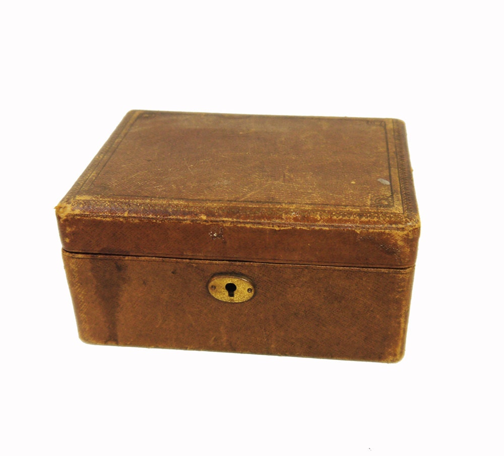 Antique Edwardian Leather Jewelry Box 1900s – Haute Juice