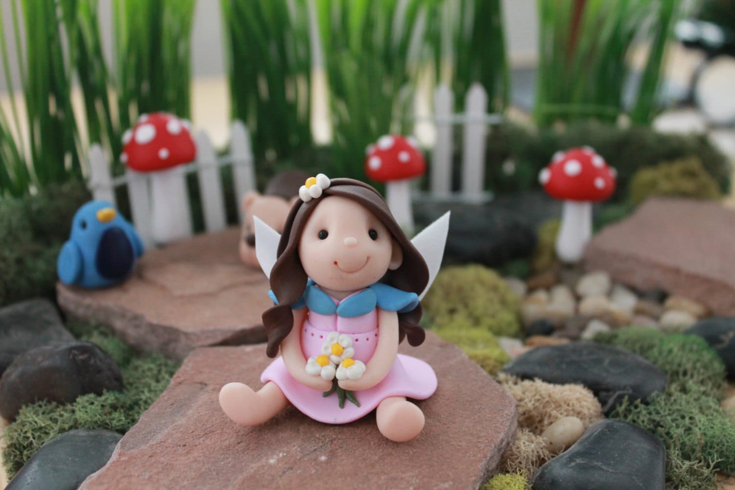 Polymer Clay Fairy Fairy Garden Kit Starter Kit by GnomeWoods