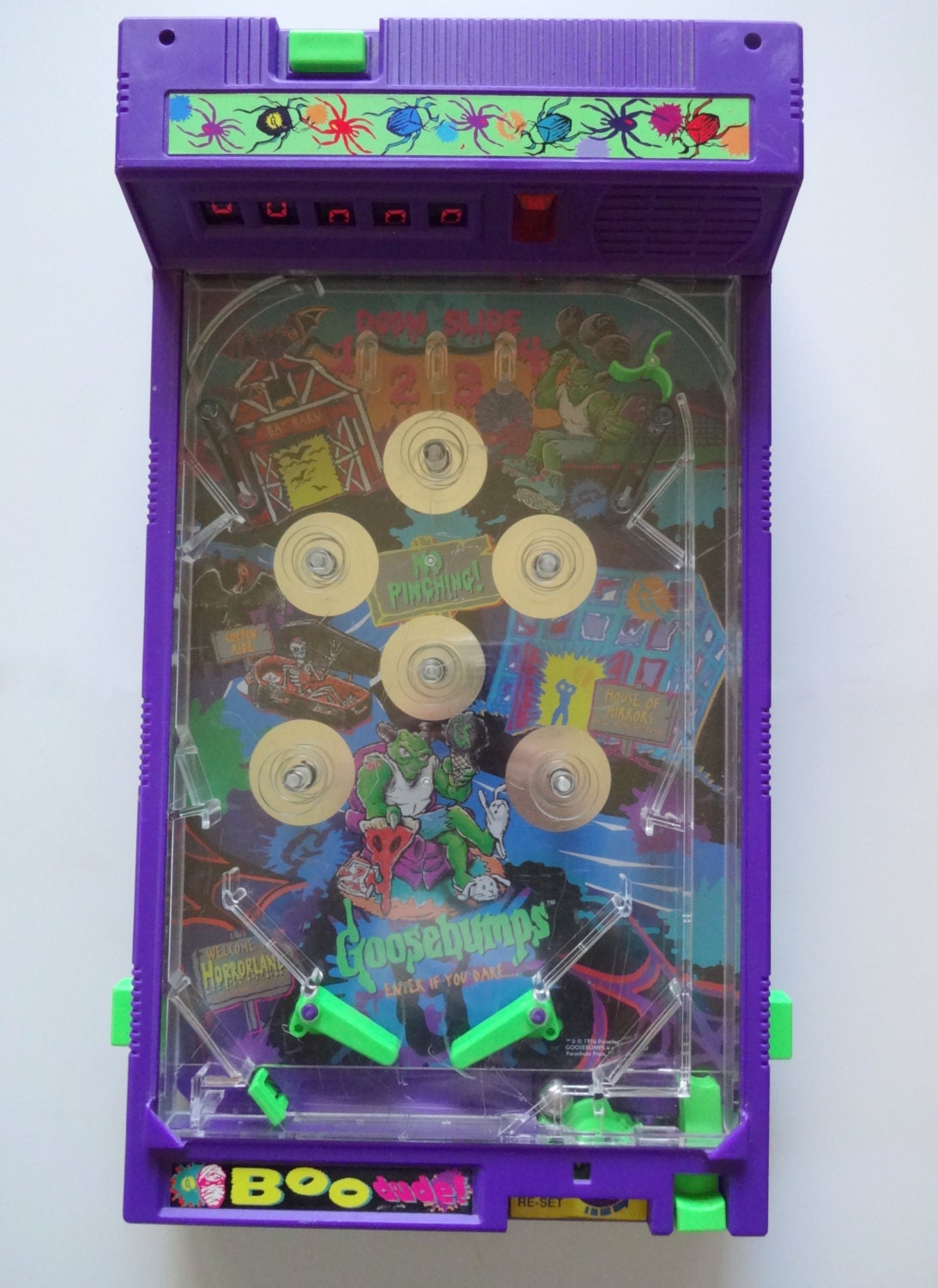 Vintage Goosebumps Electronic Tabletop Pinball Game 1996