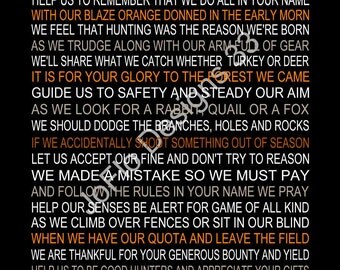 Hunters prayer | Etsy