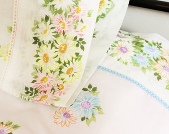 Vintage bed sheet | Etsy