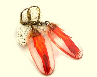 Resin earrings | Etsy