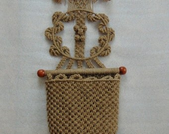 Vintage macrame wall hanging | Etsy